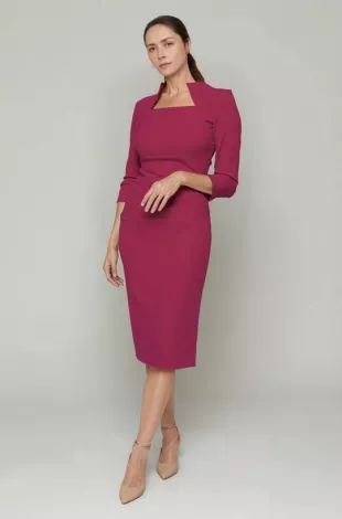 Nora Gardner - Plaza Dress in Raspberry Pink
