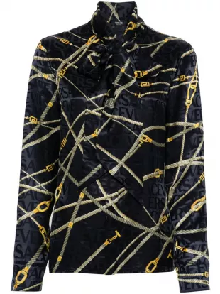 Versace - Rope-Print Buttoned Shirt