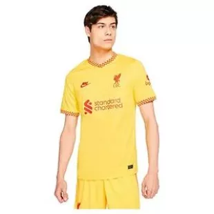 Nike - Men's Dri Fit Liverpool FC Stadium 3rd Jersey Yellow, Yellow, Medium