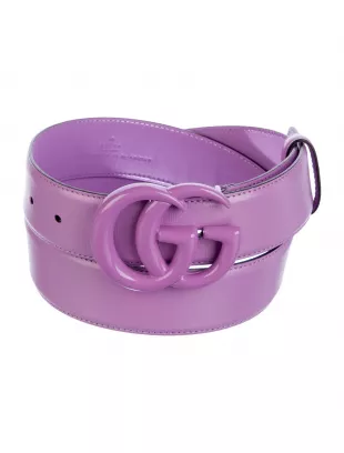 Gucci - Double G Logo Leather Belt