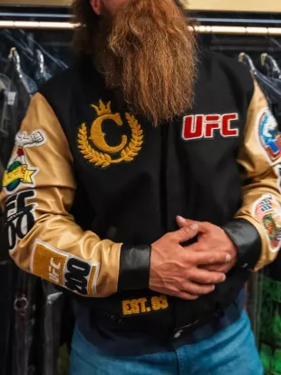 The American Jackets - UFC 300 Unrivaled Greatness Black Wool Jacket
