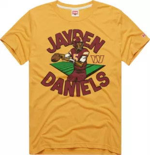 homage - Washington Commanders Jayden Daniels Yellow T Shirt