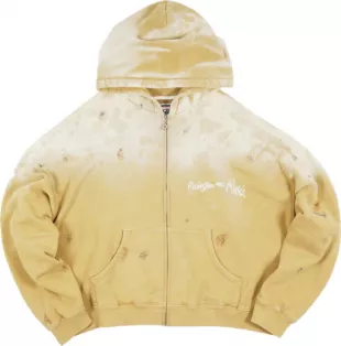 RRR-123 - Faded Yellow Gym Bag Zip Hoodie