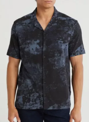 John Varvatos - Jacque Camp Shirt in Winter Sky Blue