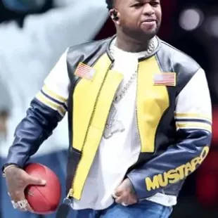 Forbe Jackets - Super Bowl Halftime Show DJ Mustard Black Leather Jacket