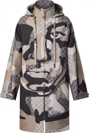 Louis Vuitton - Face Portrait Patchwork Canvas Coat