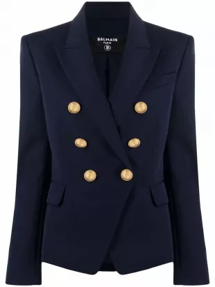 Balmain - Double Breasted Wool Blazer
