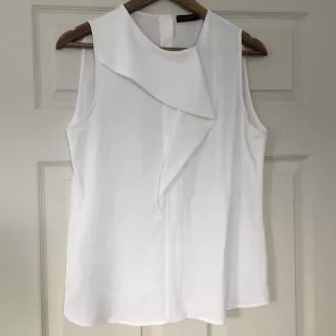 Zara - Ruffle Sleeveless Top
