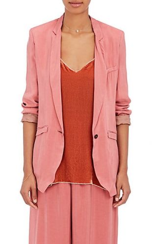 Giada Forte - Matte Satin One-Button Jacket