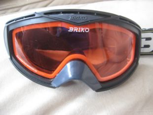 VintageEyewear4U - Briko Ski Snowboarding Goggles Black with Red tinted ...