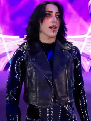 The American Jackets - WWE Night of Champions Rhea Ripley Leather Vest