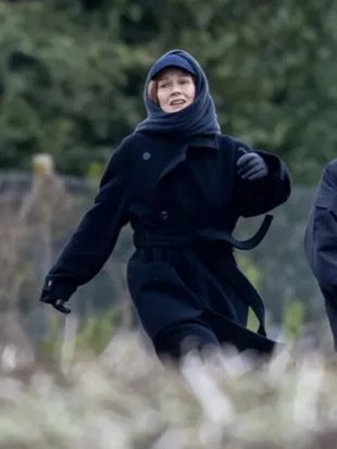 all american jacket - Project Hail Mary Eva Stratt Black Wool Coat