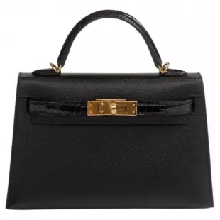 Hermès - Mini Kelly Touch in Black