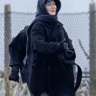 Forbe Jackets - Eva Stratt Project Hail Mary Black Wool Coat