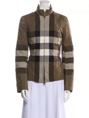 Burberry - Plaid Quilted Jacket