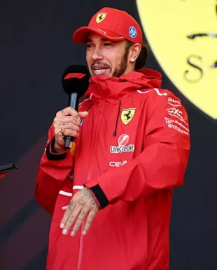 The UsaSuits - Lewis Hamilton Belgium F1 Grand Prix Ferrari Red Jacket