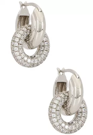 Luv Aj - Pave Interlock Hoops