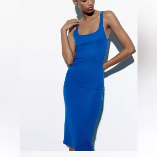 Zara - Blue Tank Top Dress