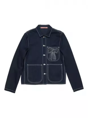 Acne Studios - Bow-embroidered Denim Jacket