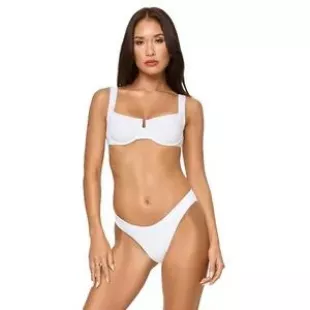 l*space - Rocky Bikini Bottom - White-XS
