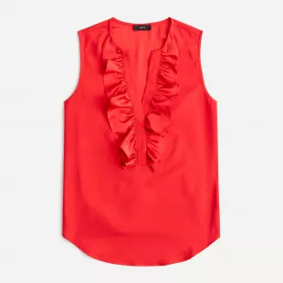 J. Crew - Ruffle-front Top