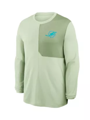 Vanson JACKETS - Miami Dolphins UV Coach Long Sleeve T-Shirt
