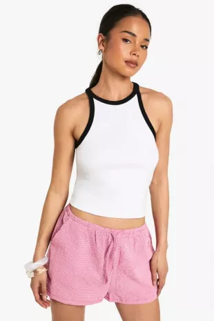 Boohoo - Ribbed Contrasting Tank