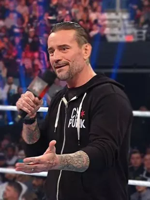 CM Punk Black Zip-up Hoodie
