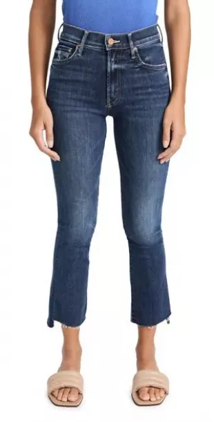 Mother - The Insider Crop Step Fray Jeans Teaming