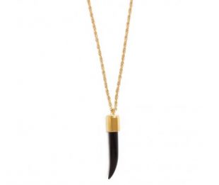 Collier corne noire