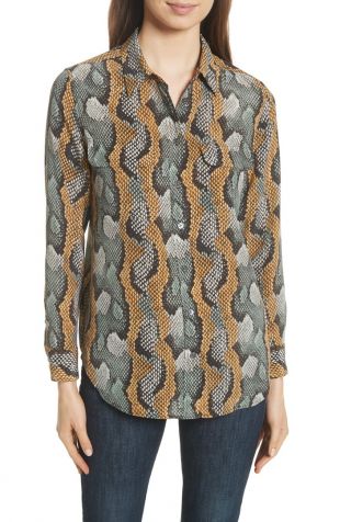 Equipment - Equipment Slim Signature Python Print Silk Shirt | Nordstrom