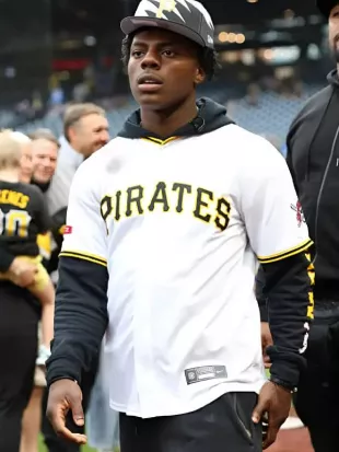 Vanson JACKETS - IShowSpeed 2025 Pittsburgh Pirates White Jersey