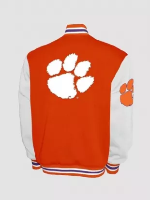 Clemson Tigers Franchise Club Orange Varsity Jacket