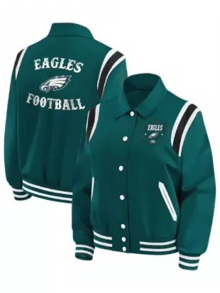 Hit Jacket - Philadelphia Eagles WEAR By Erin Andrews Midnight Green Jacket