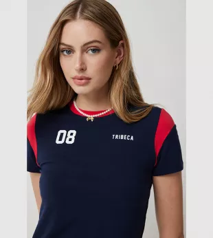 ardene - Follow Printed Crew Neck Cropped T Shirt