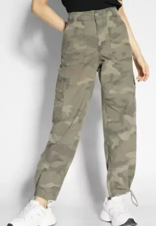 american eagle - Olive Snappy Stretch Convertible Baggy Cargo Jogger