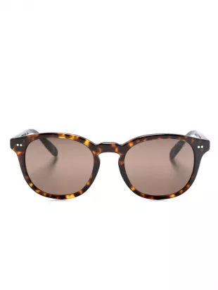 Ralph Lauren - Tortoiseshell-effect Round-frame Sunglasses