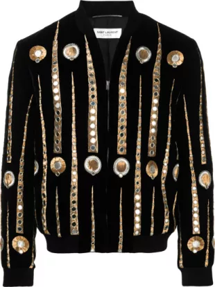 Saint Laurent - Black Velvet Jukebox Jacket