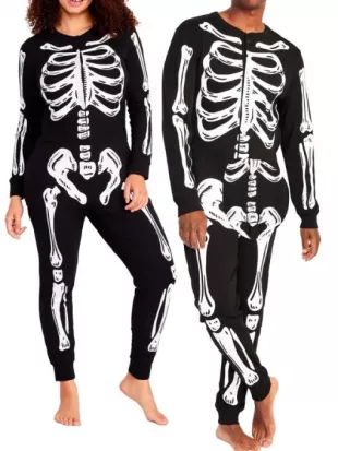 Halloween Skeleton Couple Costume