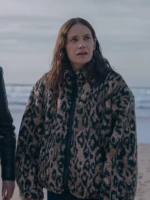 Hit Jacket - Down Cemetery Road 2025 Ruth Wilson Leopard Jacket