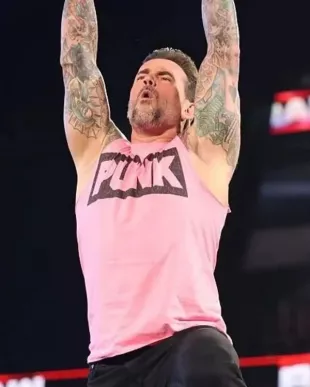 NY Jacket - CM Punk WWE Raw Pink Tank Top