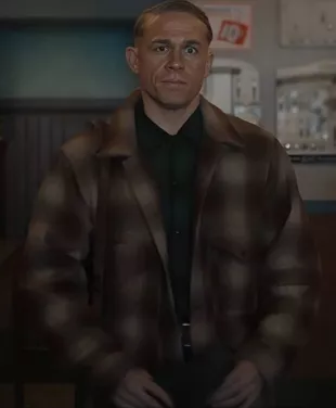 Leather Jacket Black - Monster S3 Ed Gein Brown Plaid Jacket