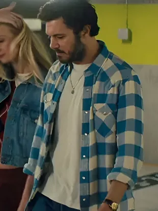 Stardom Jackets - Nobody Wants This S02 Kristen Bell Ice Blue Poplin Shirt