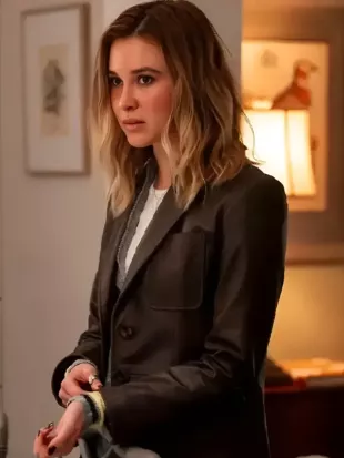 Stardom Jackets - Scream 7 2026 Tatum Prescott Leather Coat