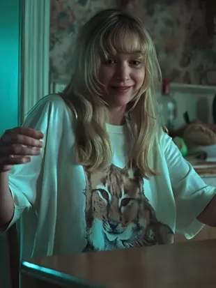 Stardom Jackets - Die My Love Jennifer Lawrence Lynx Cat Shirt