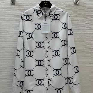 Chanel - Diamond Double C Print Button Down Shirt