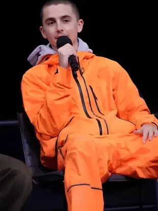 Stardom Jackets - Timothée Chalamet Marty Supreme Orange Tracksuit