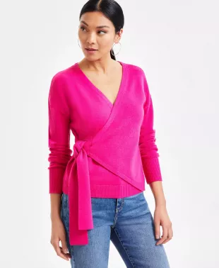 i.n.c. International Concepts - Women's Surplice Wrap Sweater