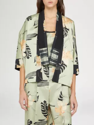Wilson Jackets - Emily in Paris S05 Emily Cooper Printed Kimono Jacket