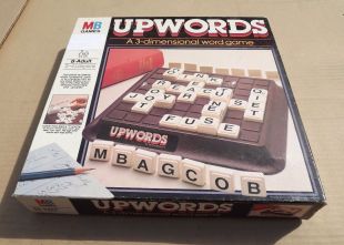 MB - MB Games Upwords A 3 Dimensional Word Game 2 4 Players extremely ...